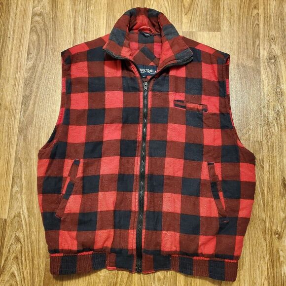 Ozark Trail | Jackets & Coats | Vintage Vest Men Xl Buffalo Plaid Ozark ...